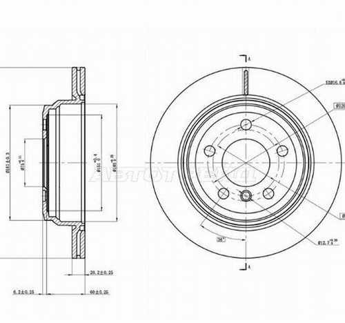 Диск тормозной BMW 4-series