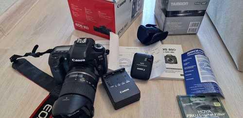 Фотоаппарат canon 80d объектив gps сумка