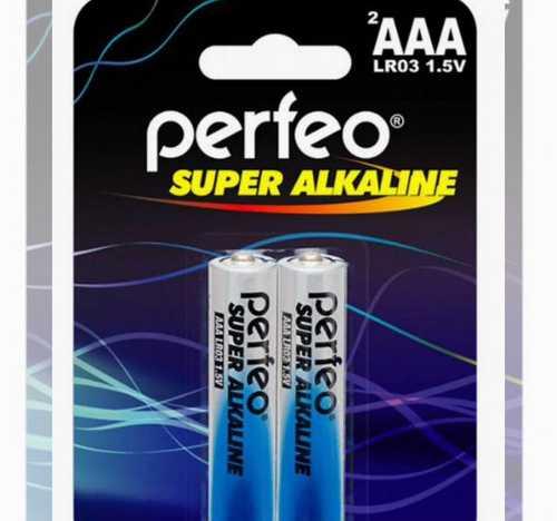 Батарейка AAA(LR03) Perfeo Super Alkaline упак. 2ш