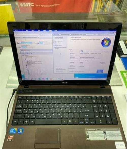 Ноутбук Acer aspire 5742 Model PEW71