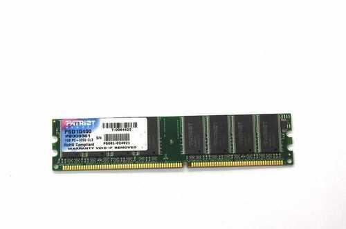Модуль памяти dimm DDR 1Gb PC-3200 Patriot