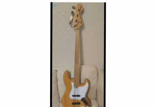 Бас гитара Fernandes burny bass fretless japan