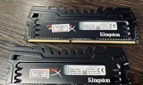 Озу DDR3 2x4GB Kingston HyperX 1600MHz