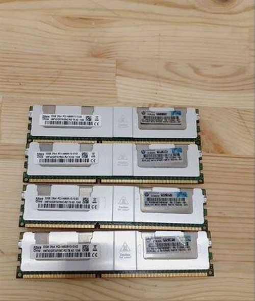 Серверная озу DDR3 32GB 4 штуки