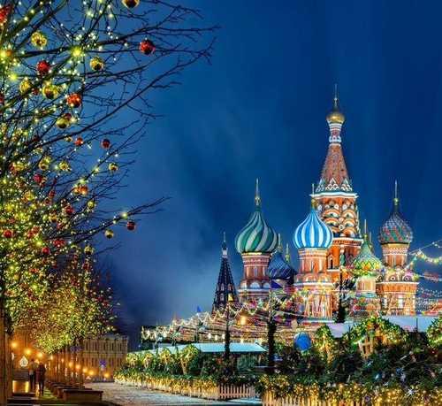 Автобусный тур новогодняя Москва на 3 дня