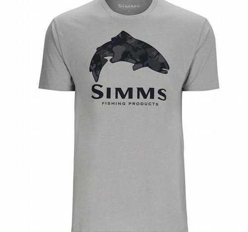 Футболка Simms Trout Regiment Camo Fill (Cinder )