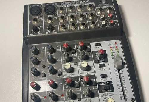 Микшерный пульт behringer xenyx 1002