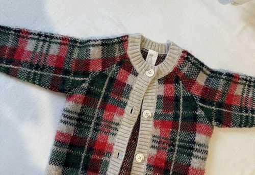 Детский кардиган свитер новогодний HM 80
