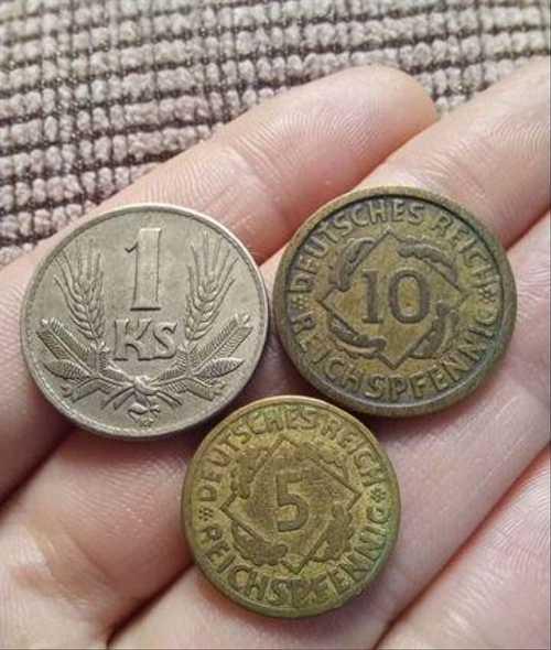 Монеты Германии и Словакия