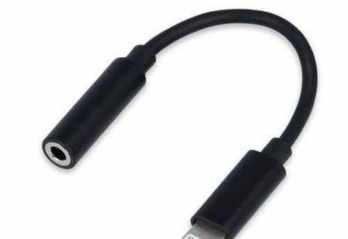 Cablexpert Переходник USB, Lightning/Jack3.5F, чер