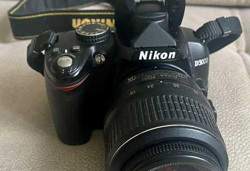 Зеркальный фотоаппарат nikonD3000