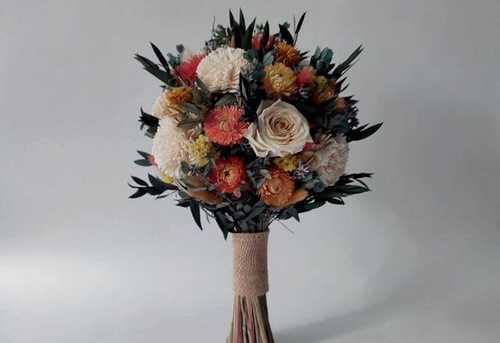 Букеты невесты сухоцветы и стабилизированные цветы