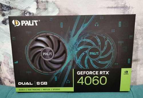Видеокарта Palit nvidia GeForce RTX 4060 dual Нова