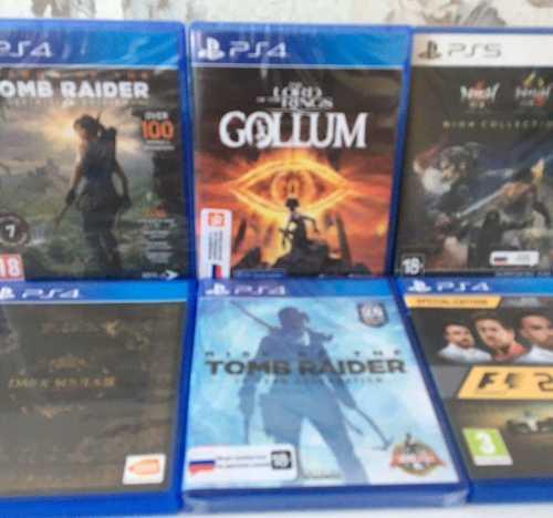 PS4 Dark Souls/ Nioh/ Gollum/ Tomb Rider/ F1