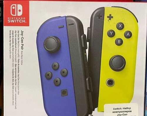 Joy-Con для Nintendo Switch (синий/неоново желтый)