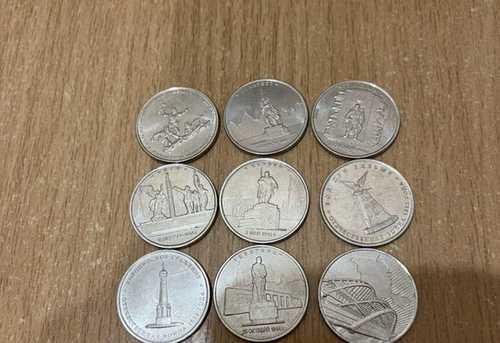 Коллекция 5 вых монет, юбилейные