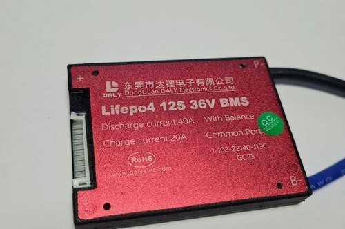 Плата контроля BMS lifepo4 12S 38.4V 40A