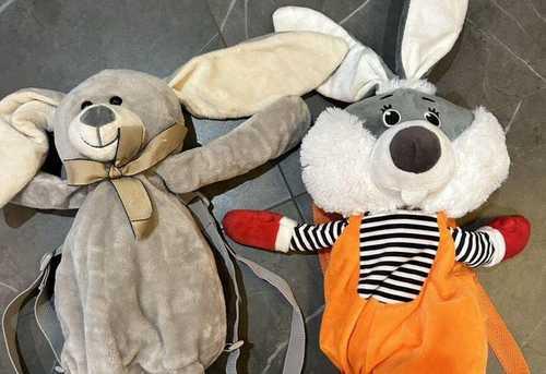 Рюкзак - игрушка детский заяц кролик