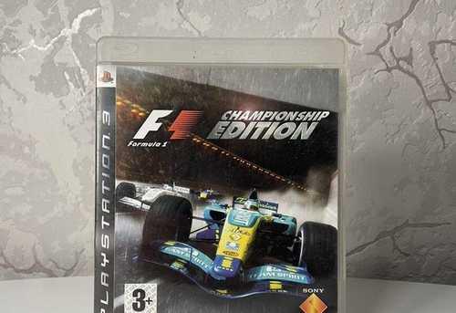 F1 championship edition ps3 игры ps3