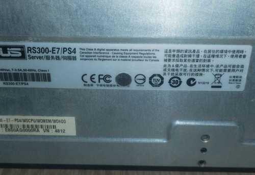 Сервер Asus RS300-E7/PS4