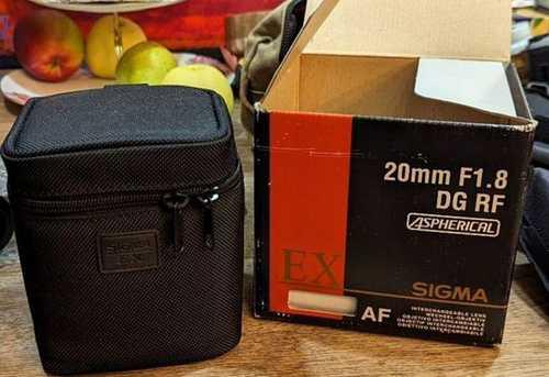 Sigma 20mm 1.8 DG RF AF для Nikon