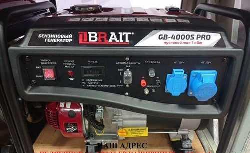 Генератор бензиновый Brait GB-4000S PRO медь