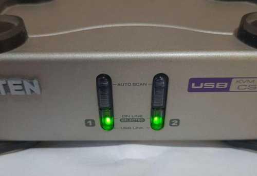 KvMP коммутатор aten CS82U USB(2 портовый,USB,VGA