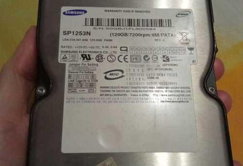 Жесткий диск samsung sp1253n 120 GB