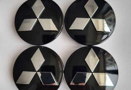 Колпачки на литые диски Mitsubishi чёрные