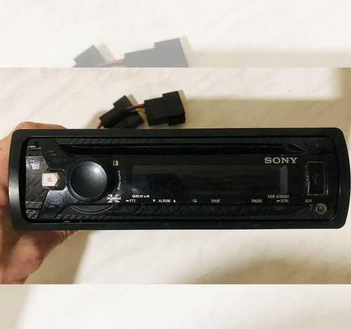 Магнитола sony cdx-g1000u 1din с bluetooth