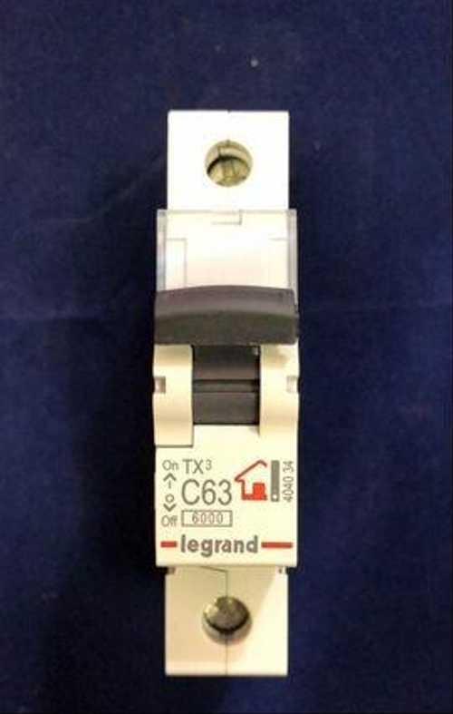 Выключатель Legrand TX3 автомат 1пол