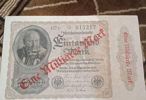 Банкнота Германии 1922
