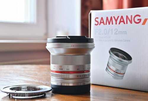 Объектив Samyang 12mm f2 NCS CS Sony E