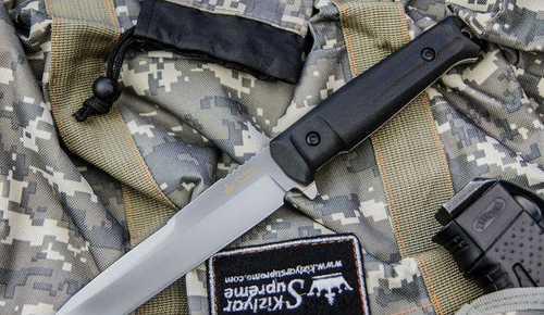 Тактический нож aggressor AUS-8 stonewash