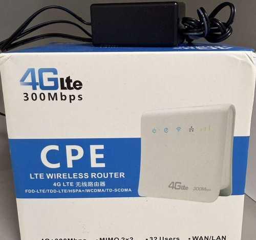 Роутер маршрутизатор CPE LTE 4G WiFi сим-карта