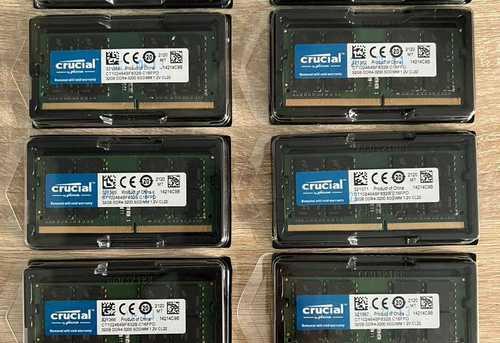 Crucial 64Gb (32+32) DDR4 3200 новая (комплект)