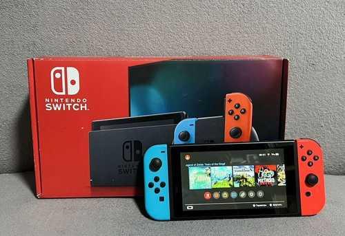 Nintendo switch V2 Чип 128Gb + Игры