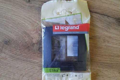 Рамка 1п Legrand 672581 Etika, антрацит