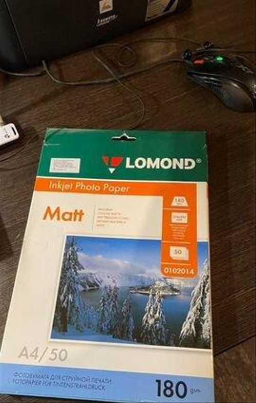 Фотобумага Lomond Matt для струйной печати