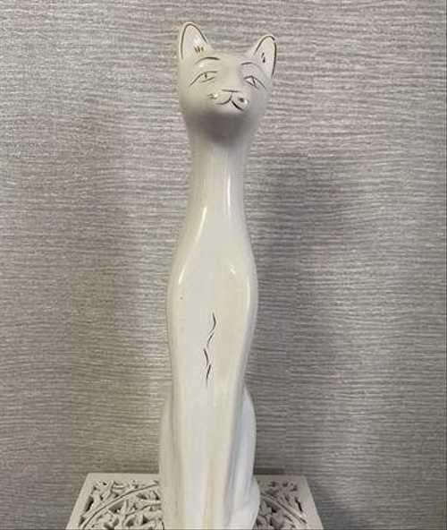 Статуэтка-копилка Кошка белая 42 см