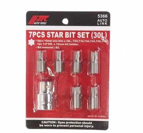 Набор бит 1/2"dr torx t25-55 7 предметов