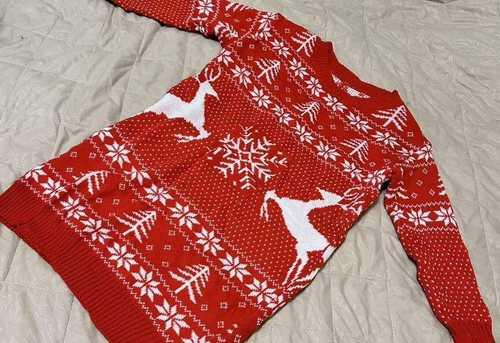 Платье свитер новогоднее
