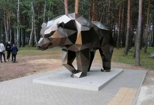 Полигональные фигуры "Медведь"