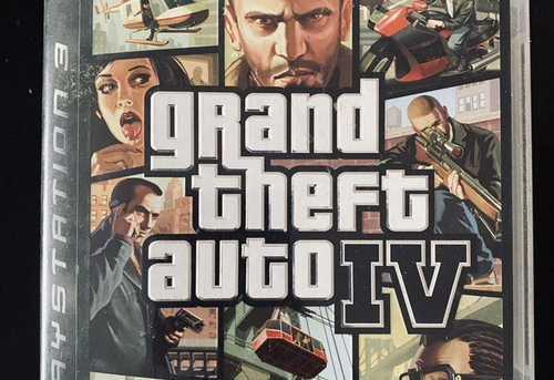 Игра Grand Theft Auto IV 4 (Диск PS3 с картой)