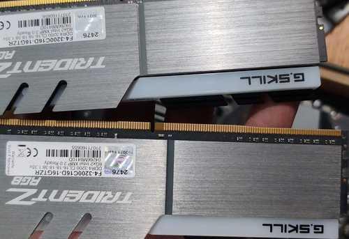 Оперативная память G.Skill 3200mhz ddr4 8gb +8gb