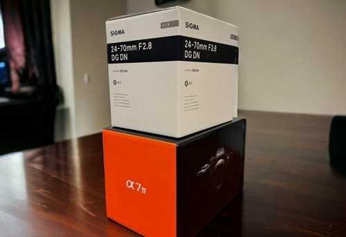 Sony A7 IV + Sigma 24-70mm F2.8 DG DN новый