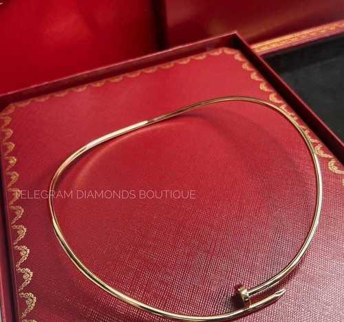 Колье чокер cartier juste un clou желтое золото