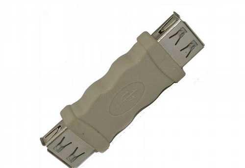 1 шт Разъём переходник USB usbaf-usbaf 4 контакта
