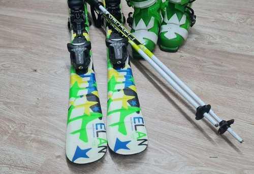 Комплект Горнолыжные ботинки и лыжи