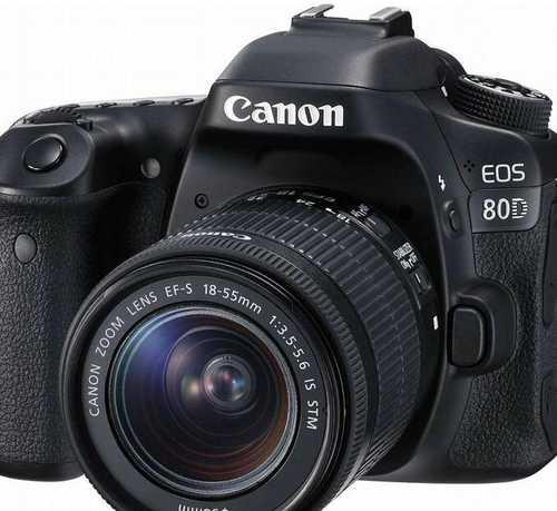Зеркальный фотоаппарат Canon EOS 80D Kit EF-S18-55